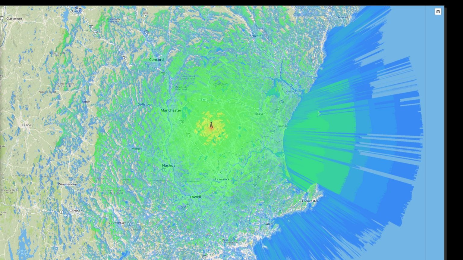 VHF Coverage Maps – NEDECN