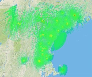 VHF Coverage Maps – NEDECN