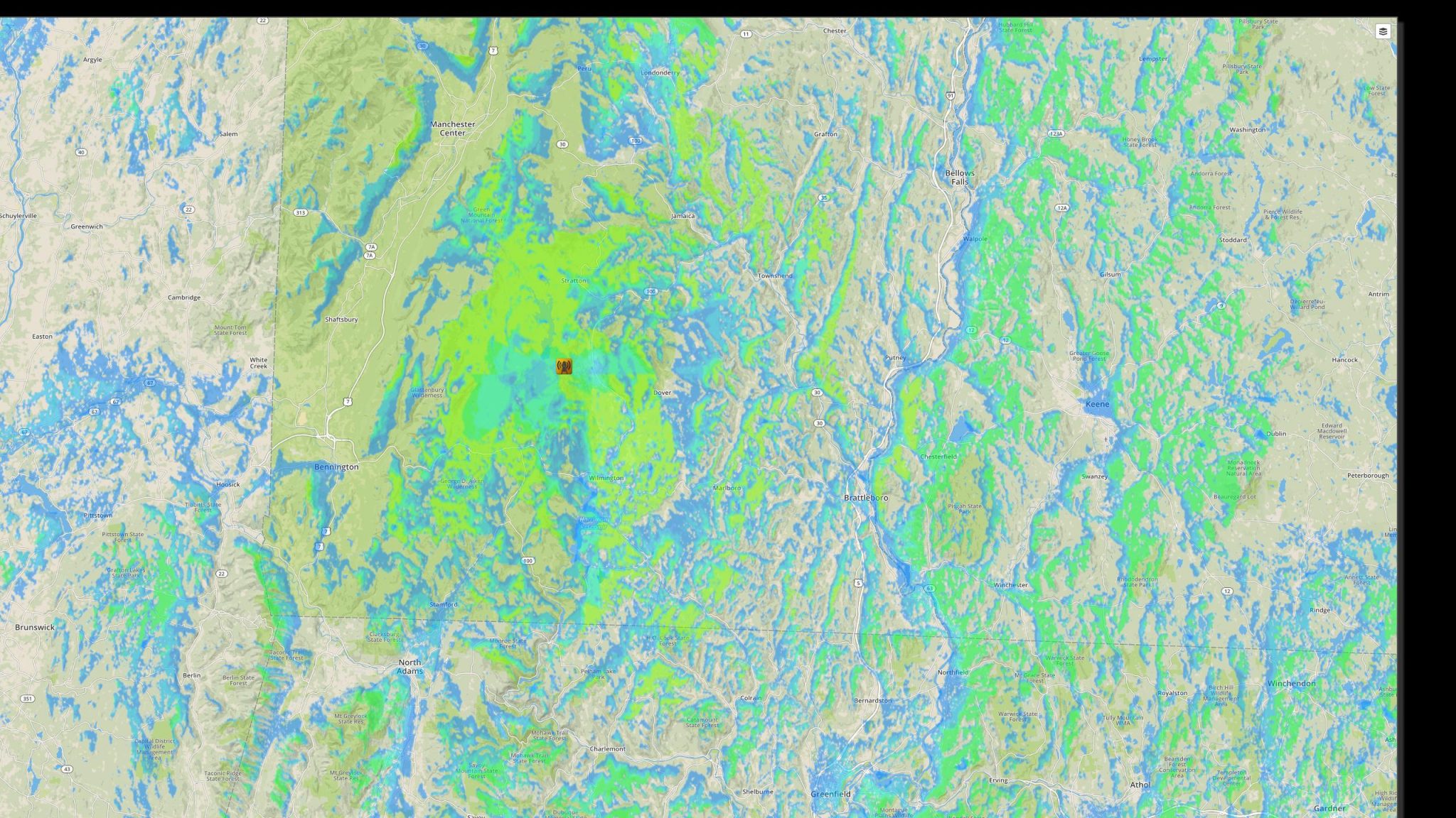 UHF Coverage Maps – NEDECN