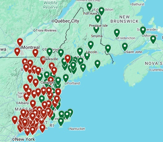 New Repeater Map 2025 – NEDECN